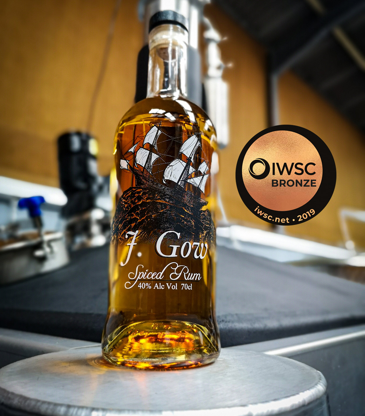 Bronze at the IWSC - Scottish Spiced Rum - J. Gow Rum